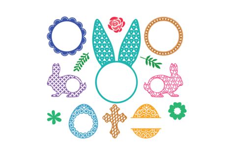 Easter Monogram Set Graphic By Craftbundles · Creative Fabrica