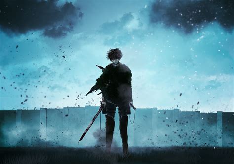 Levi Ackerman Anime Hd Wallpaper Attack On Titan By E Ko 1366x962