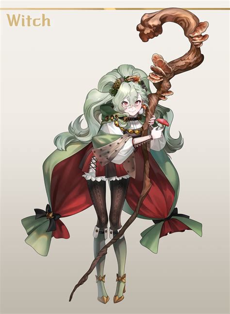 Artstation 독타입 마녀 캐릭터 시트