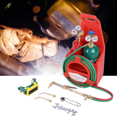 Portable Oxy Acetylene Torch Kit Professional Oxygen And Acetylene Tanks Long Pipe