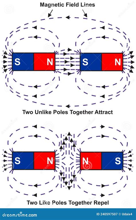 draw a diagram to show the field lines between two ba