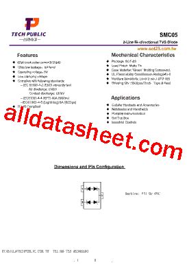 SMC Datasheet PDF TECH PUBLIC Electronics Co LTD