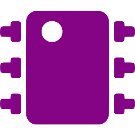 Purple Integrated Circuit Icon Free Purple Integrated Circuit Icons