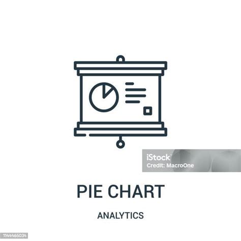 애 널리 틱 스 컬렉션의 원형 차트 아이콘 벡터 얇은 라인 파이 차트 개요 아이콘 벡터 일러스트 레이 션 0명에 대한 스톡 벡터 아트 및 기타 이미지 Istock