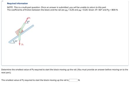 Solved Required Information Note This Is A Multi Part