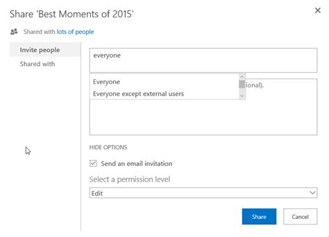 List Sharepoint Add Everyone Or Everyone Except External Users