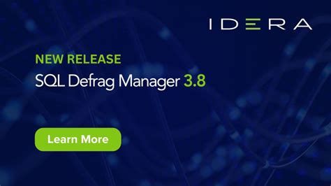 Idera Software On Linkedin We Are Pleased To Announce The Release Of Sql Defrag Manager