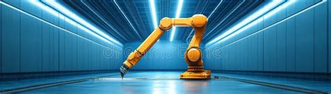 Exploration Of Dark Tunnel By Metallic Robot Glimpse Into The Future Of Automation Stock