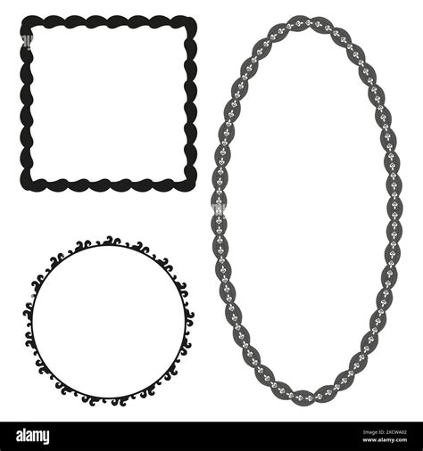 Decorative Borders Cut Out Stock Images And Pictures Alamy