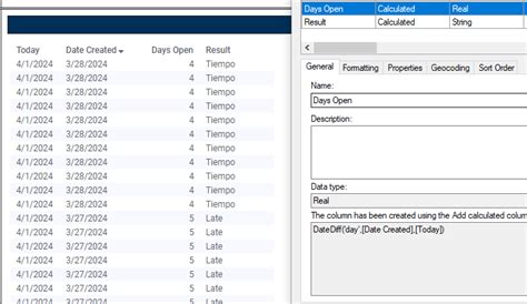 Column Calculated With Subtraction Of Two Dates Spotfire Spotfire