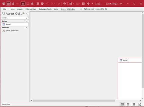 Getting Pop Up Form To Center On Monitor Access World Forums