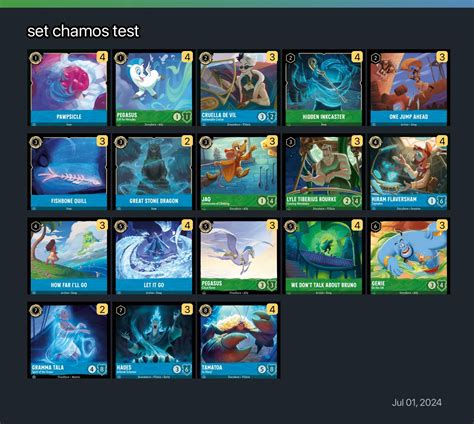 Set Chamos Test Lorcana Deck Lorcanagg