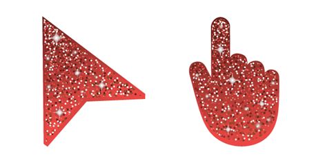 Bittersweet Red Glitter Cursor Custom Cursor