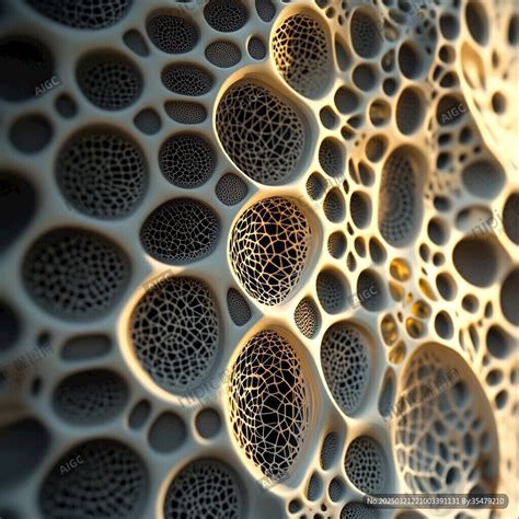 Ai创作图多孔 结构 微观 世界 网状 空隙 材料 科学 技术 设计 工程 自然 生物 化学 昵图网