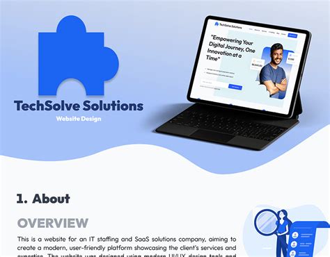 Case Study IT Staffing SASS Solutions Website UI UX Behance