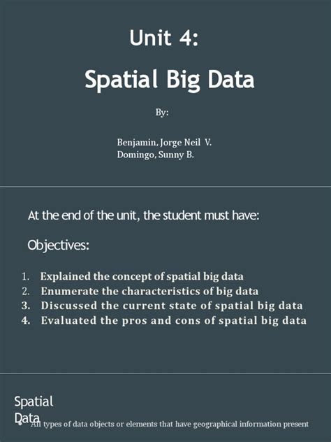 Unit 4 Spatial Big Data Pdf