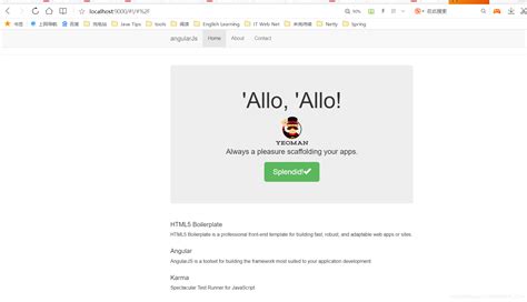 Yeoman通过生成器创建angularjs项目angular Spec Generator Csdn博客