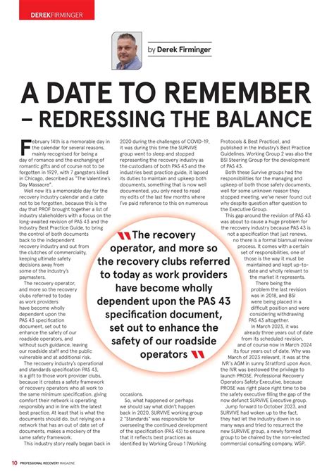 Professional Recovery Magazine Issue 391 Back Issue