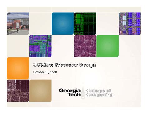 Multiple Components Of Processor Memory Vs Slow Processor Cs 3220 Docsity