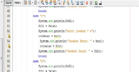 Tutorial Membuat Soal Pilihan Ganda Menggunakan Array Dimensi Pada Bahasa Pemograman Java Netbeans