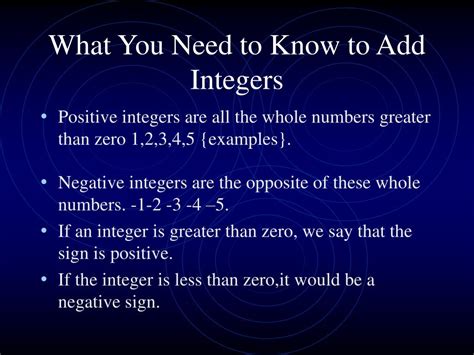 PPT Adding Integers PowerPoint Presentation Free Download ID 6834022