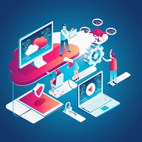 Premium Vector Abstract Lines And Dots Connect Background Technology Connection Digital Data