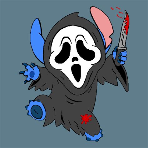 Pixilart Stitch As Ghostface By Joyishlife
