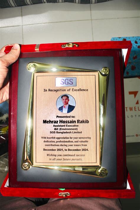 Mehraz Hossain Rakib On Linkedin Goodbye Sgs Bangladesh Limited After 3 Rewarding Years I