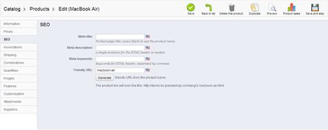 How To Add Meta Data To My Prestashop To Improve Search Engine