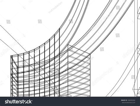 Vector Architecture Background Stock Vector Royalty Free 186505202