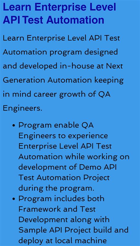 Ankur C On Linkedin Nga Learn Enterprise Level Api Test Automation