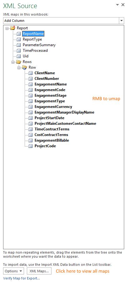 vba excel add a field to an xml map stack overflow