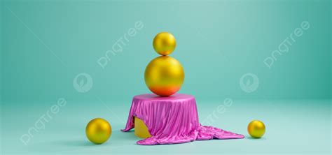 3d Scene With Geometrical Forms Minimal Abstract Background Geometric Shape Group Set Circle