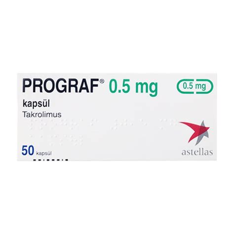 Prograf 0 5mg 5 vỉ X 10 viên hộp