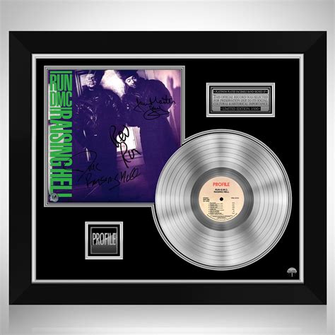 Run Dmc Raising Hell Platinum Lp Limited Signature Edition Custom Frame Rare T
