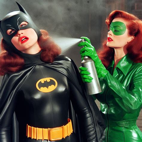 50s Batgirl Ko Sprayed By Poison Ivy By Archivebat On Deviantart