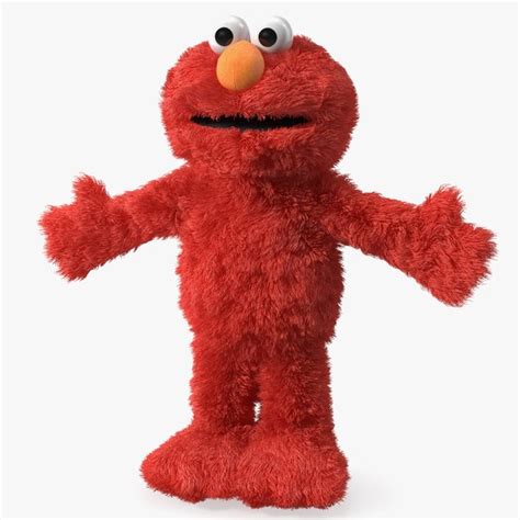 Full Body Elmo Hand Puppet Fur Model Turbosquid 2004683