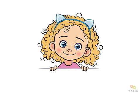 卷发人物卡通 卡通人物 卡通动漫人物 大山谷图库