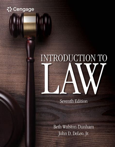 Introduction To Law 7th Edition 9781305948648 Cengage