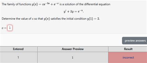 Solved The Family Of Functions Y X Ce3x Ex Is A Solution Chegg Com