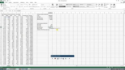 stock analysis using excel youtube