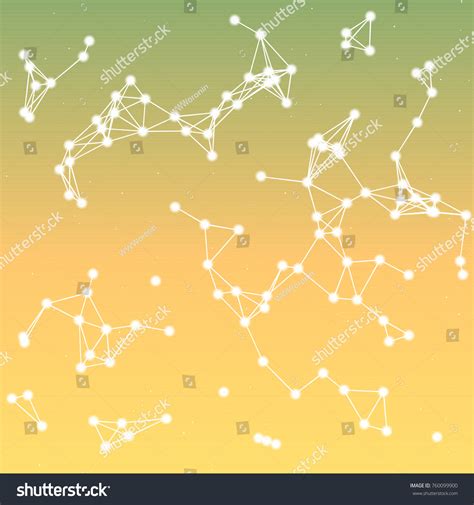 Vector Illustration Abstract Plexus Structure Forming Stock Vector