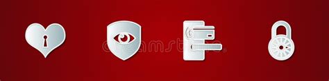 Set Heart With Keyhole Shield And Eye Digital Door Lock Wireless And Safe Combination Wheel