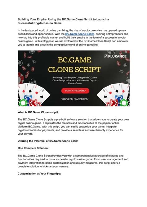 Ppt Highlights Of Bcgame Clone Script Powerpoint Presentation Free