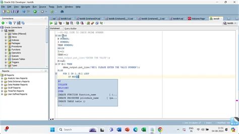 Pl Sql Code To Check Prime Number Youtube