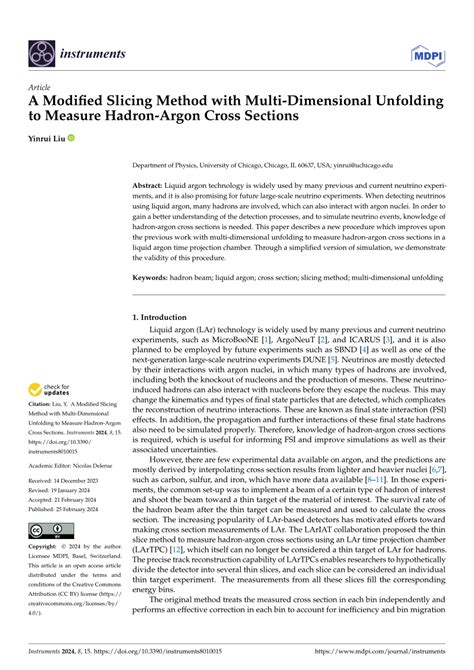 Pdf A Modified Slicing Method With Multi Dimensional Unfolding To