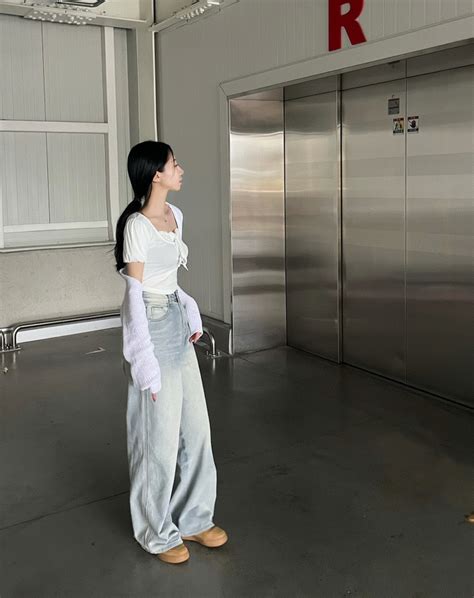 [ 2kg 헤짐디테일] 연청 와이드 롱 팬츠 데님 에이블리