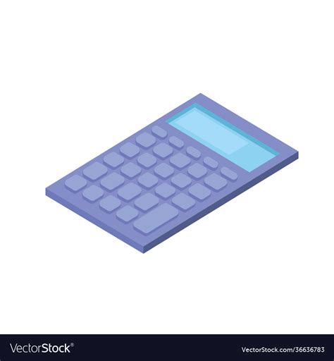 Calculator Math Device Royalty Free Vector Image
