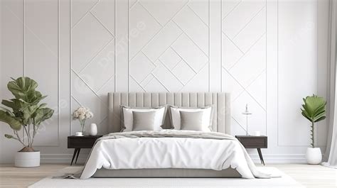 인테리어 디자인 고급스러운 침실은 흰색 무늬 벽 질감으로 조롱합니다 고급 아파트 고급 침실 침실 디자인 배경 일러스트 및 사진 무료 다운로드 Pngtree