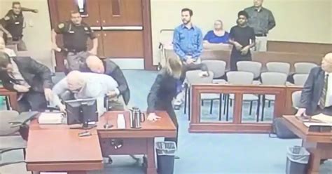 Shocking Moment Man On Trial For Sex Assault Pulls Knife And Tries To Stab Prosecutor In